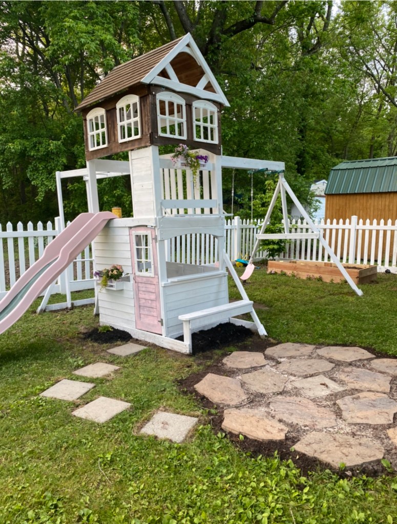 Our Swing Set Makeover – Life with Brynn & Nora